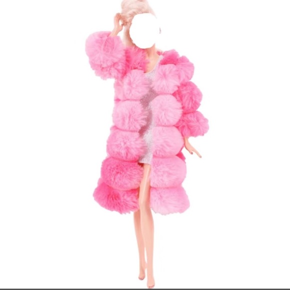 Toys | Barbies Glamorous Pink Fur Coat | Poshmark